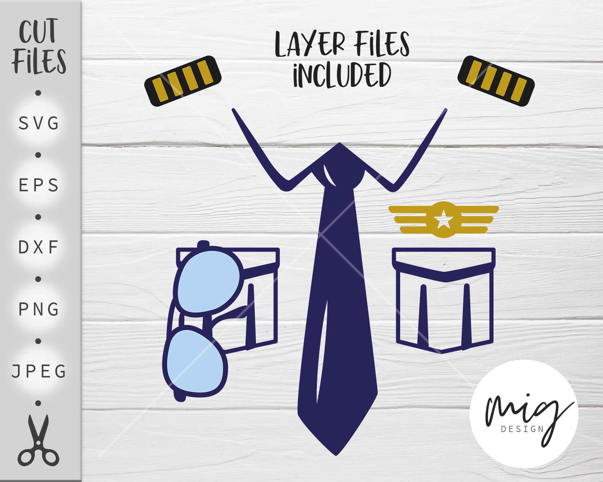 Pilot SVG Pilot Uniform Svg Pilot Costume Svg Pilot Shirt - Etsy UK