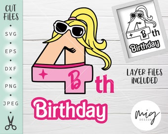 4th Birthday Barbie - Etsy