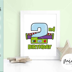 2nd Birthday Buzz Svg 2nd Birthday Toy Story Svg Two Buzz - Etsy Canada