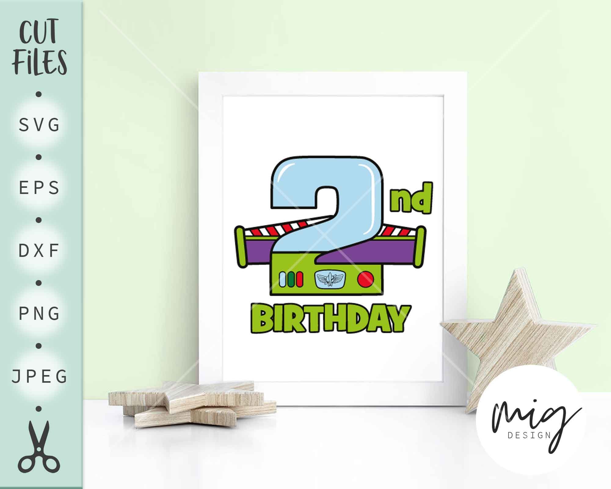 2nd Birthday Buzz Svg 2nd Birthday Toy Story Svg Two Buzz | Etsy Canada