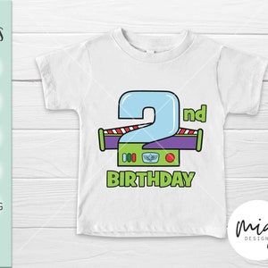 2nd Birthday Buzz Svg 2nd Birthday Toy Story Svg Two Buzz | Etsy Canada