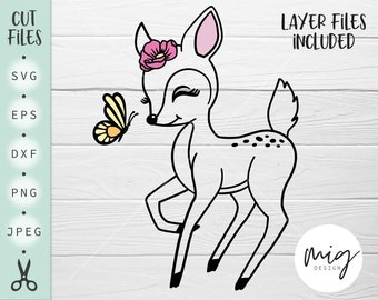 Plotterdatei Reh Svg - Etsy