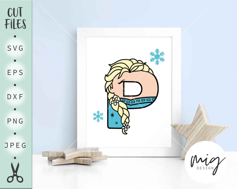 Letter Frozen Svg Frozen Letter P Svg Frozen Svg Elsa P - Etsy