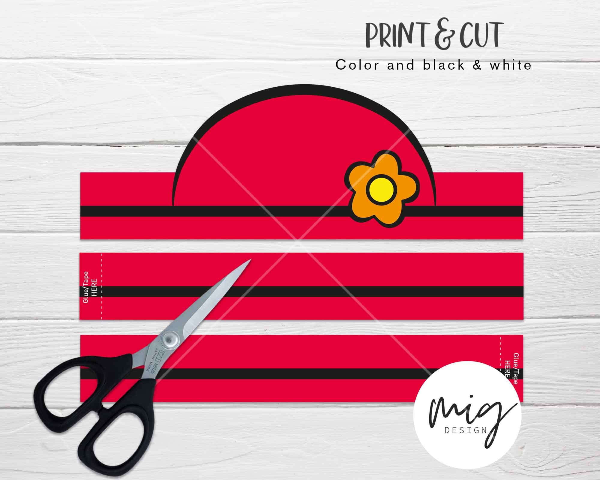 Clown Hat Craft Template