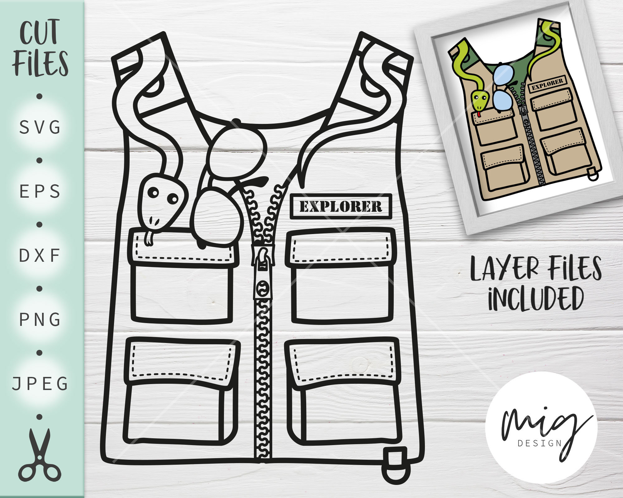 Safari SVG Explorer Svg Safari Uniform Svg Safari Vest - Etsy UK