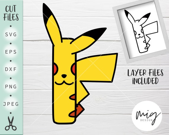 Craft Supplies & Tools Materials Pikachu svg Pikachu letter E svg ...