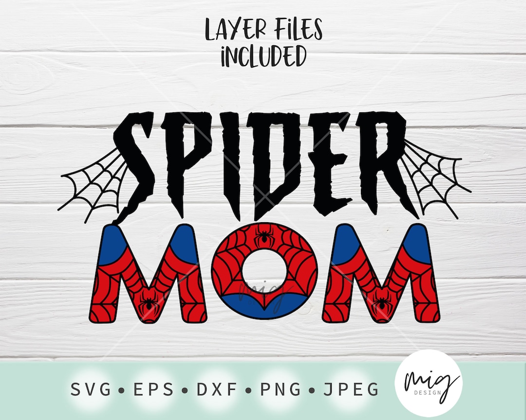 Spider Mom Svg Mom of the Birthday Boy Svg Spider (Download Now) - Etsy