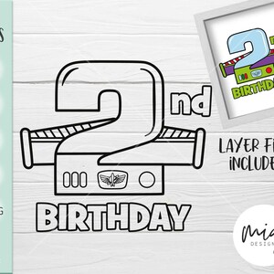2nd Birthday Buzz Svg 2nd Birthday Toy Story Svg Two Buzz - Etsy Canada