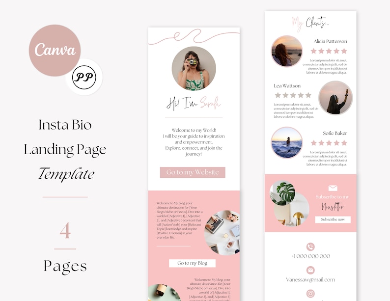 Instagram Landing Page , Coach Instagram Bio , Canva Instagram , Link ...