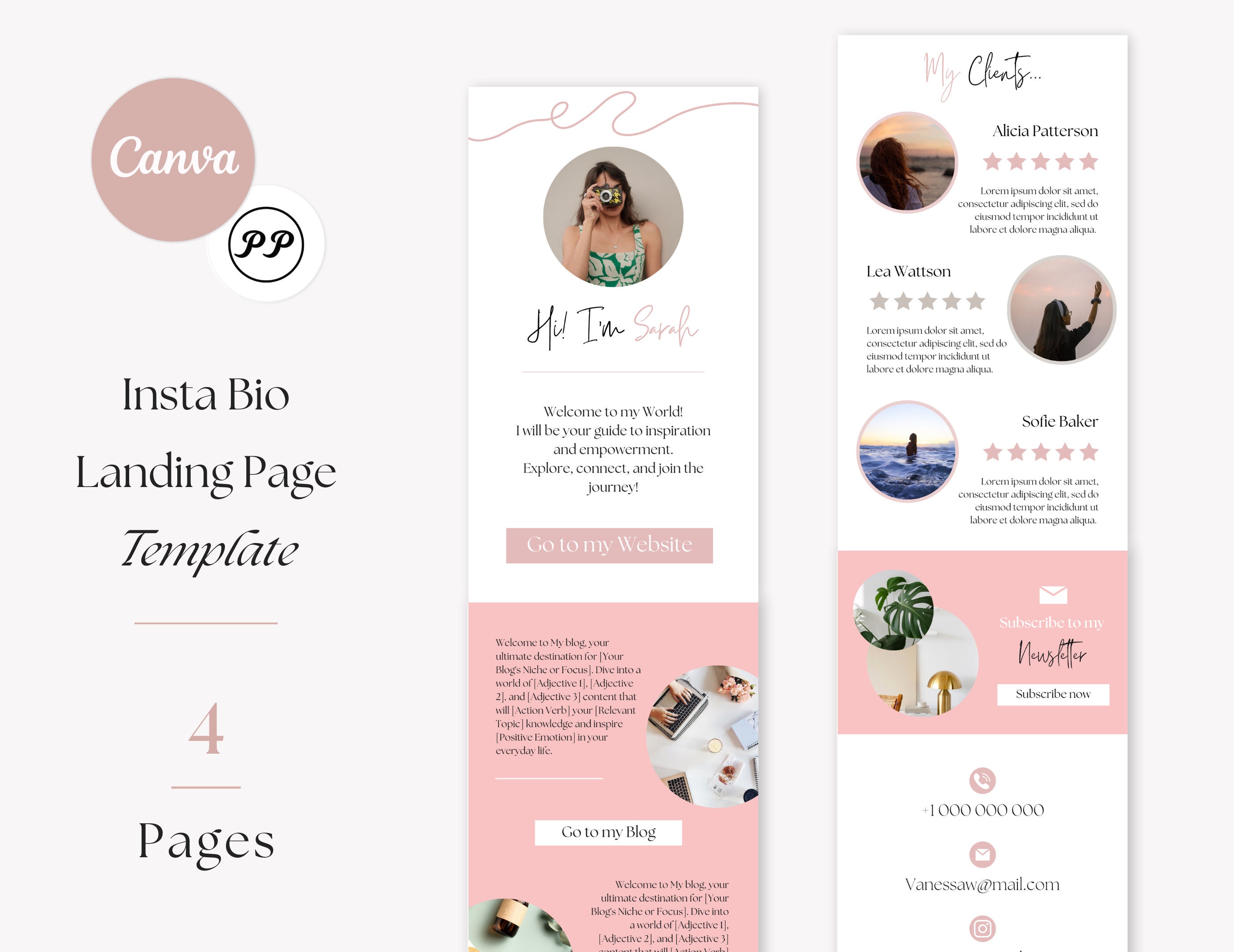 Instagram Landing Page , Coach Instagram Bio , Canva Instagram , Link ...