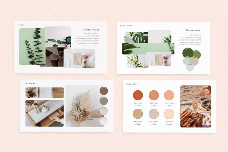 Modern Interior Design Mood Board Template, Customizable Canva Template ...