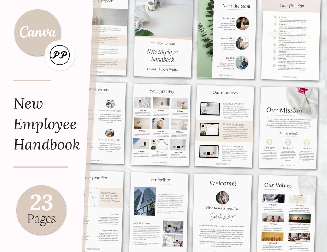 Employee Handbook for Small Businesses , New Hire Handbook , New Hire ...