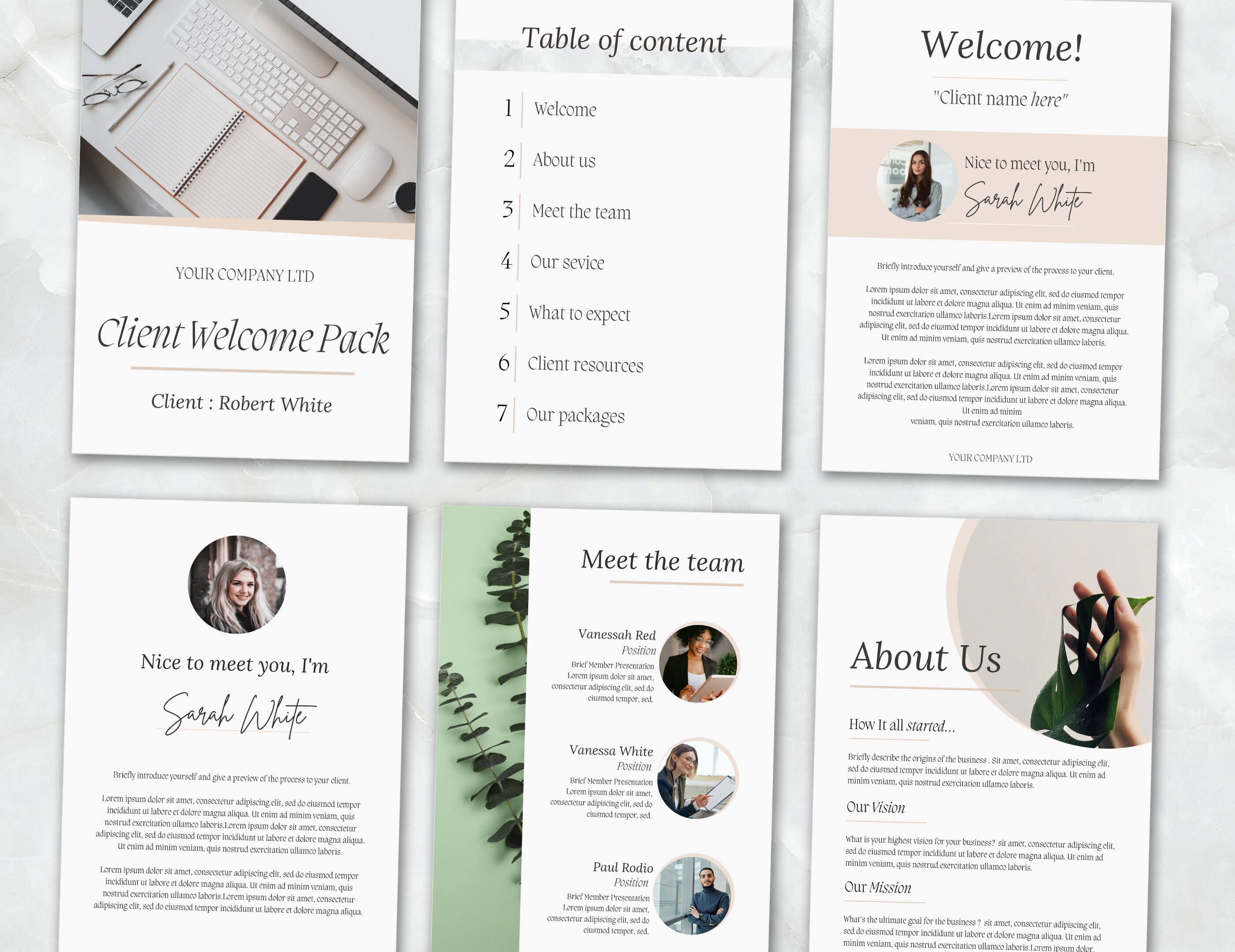 New Client Welcome Packet , Client Welcome Kit , Canva Coach Template ...