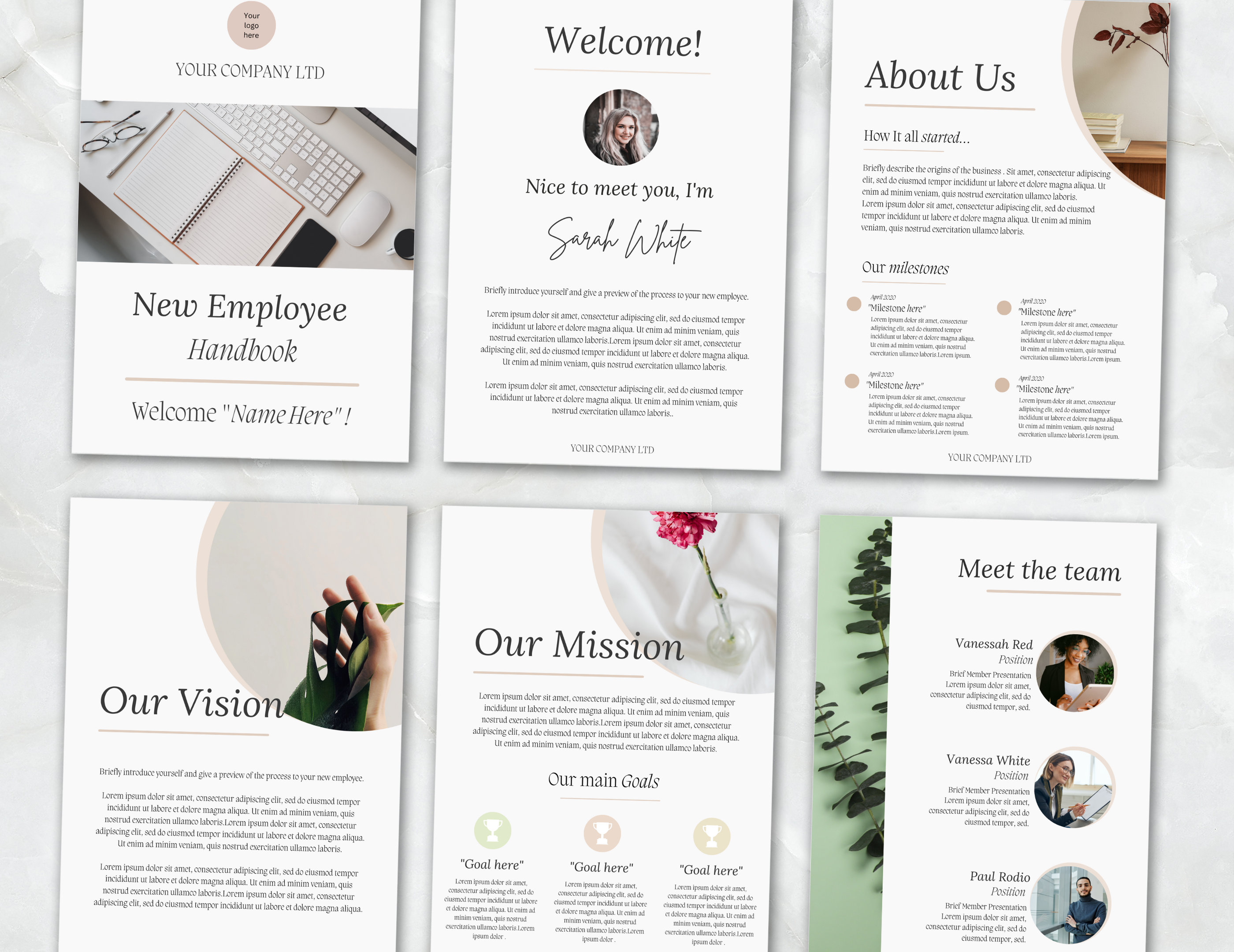Employee Handbook for Small Businesses , New Hire Handbook , New Hire ...