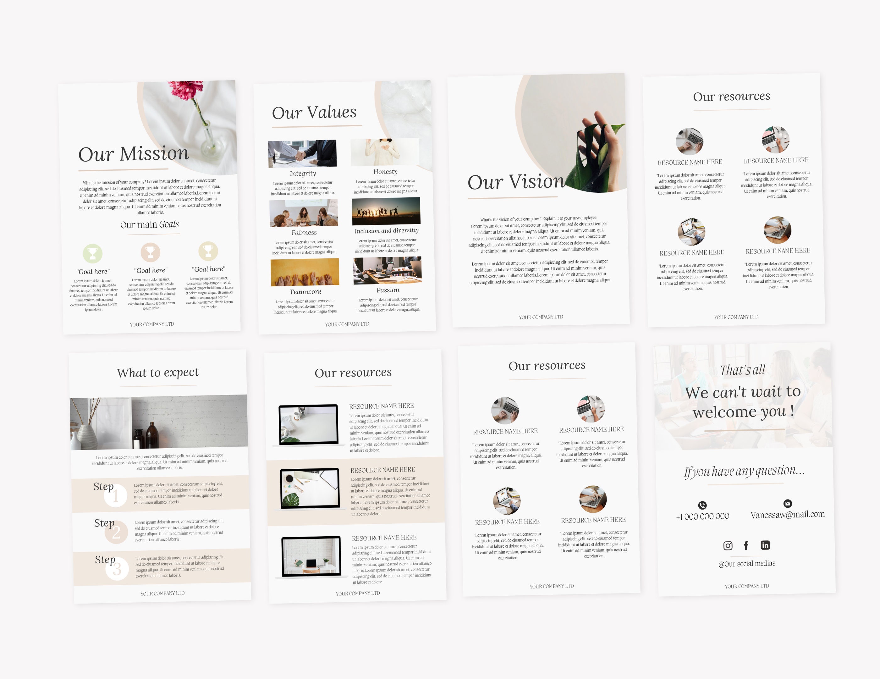 New Employee Welcome Package , Employee Onboarding , Editable Employee ...