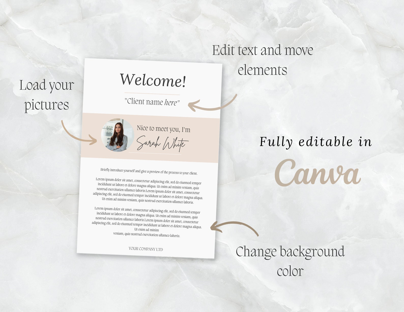 New Client Welcome Packet , Client Welcome Kit , Canva Coach Template ...