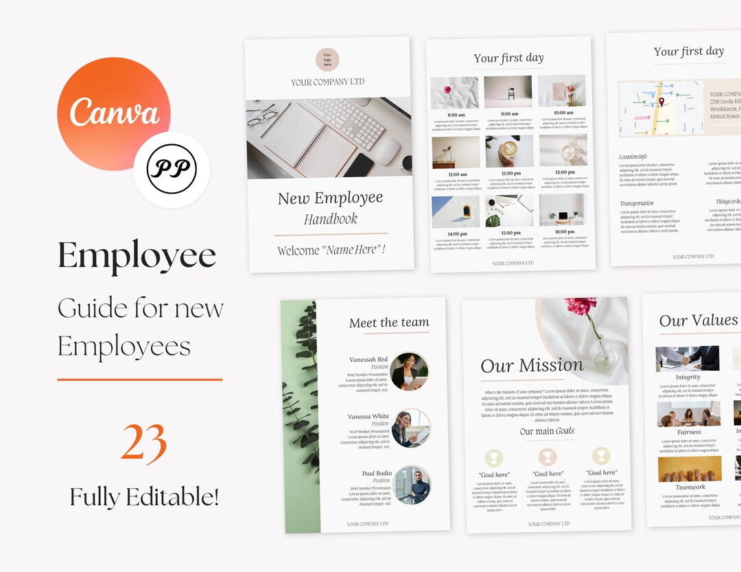 New Employee Welcome Package , Employee Onboarding , Editable Employee ...