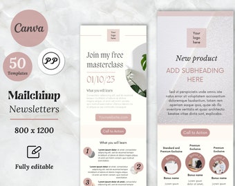 Mailchimp Email Template Promotion - Etsy