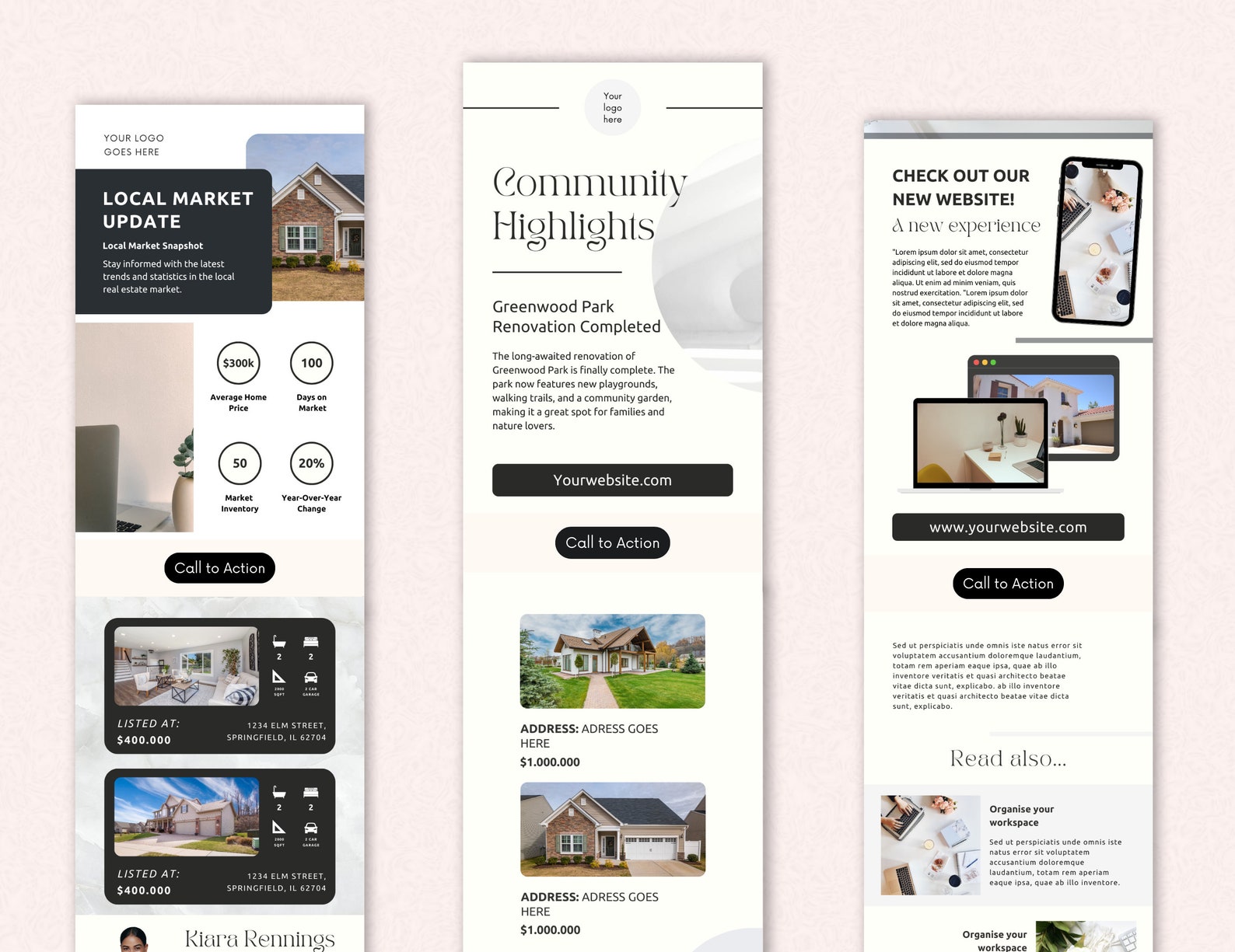Mailchimp Real Estate Newsletter Templates