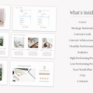 Analytics Report Template , Monthly Report , Social Media Manager ...
