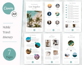 Editable Travel Planner Template Trip Itinerary Planner - Etsy