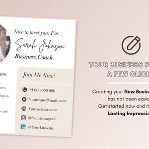 Coaching Flyer Template, Editable Business Coach Canva Template, Life ...