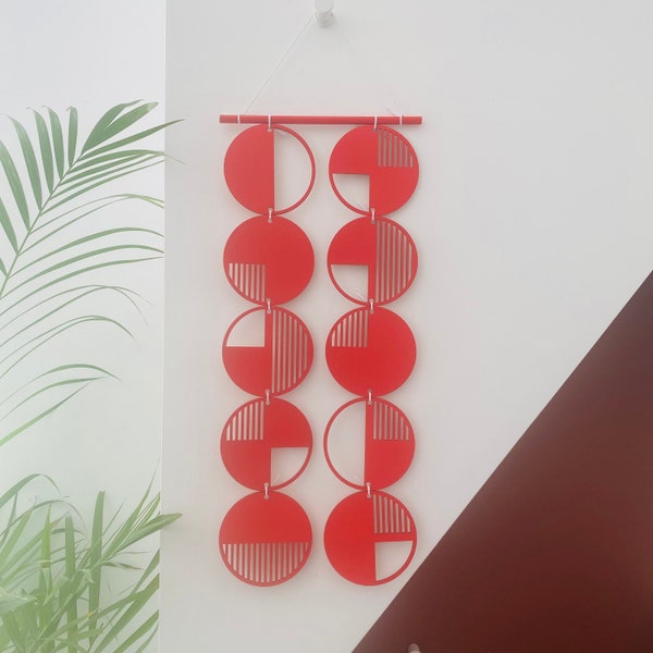 Red Wall Hanging - Etsy