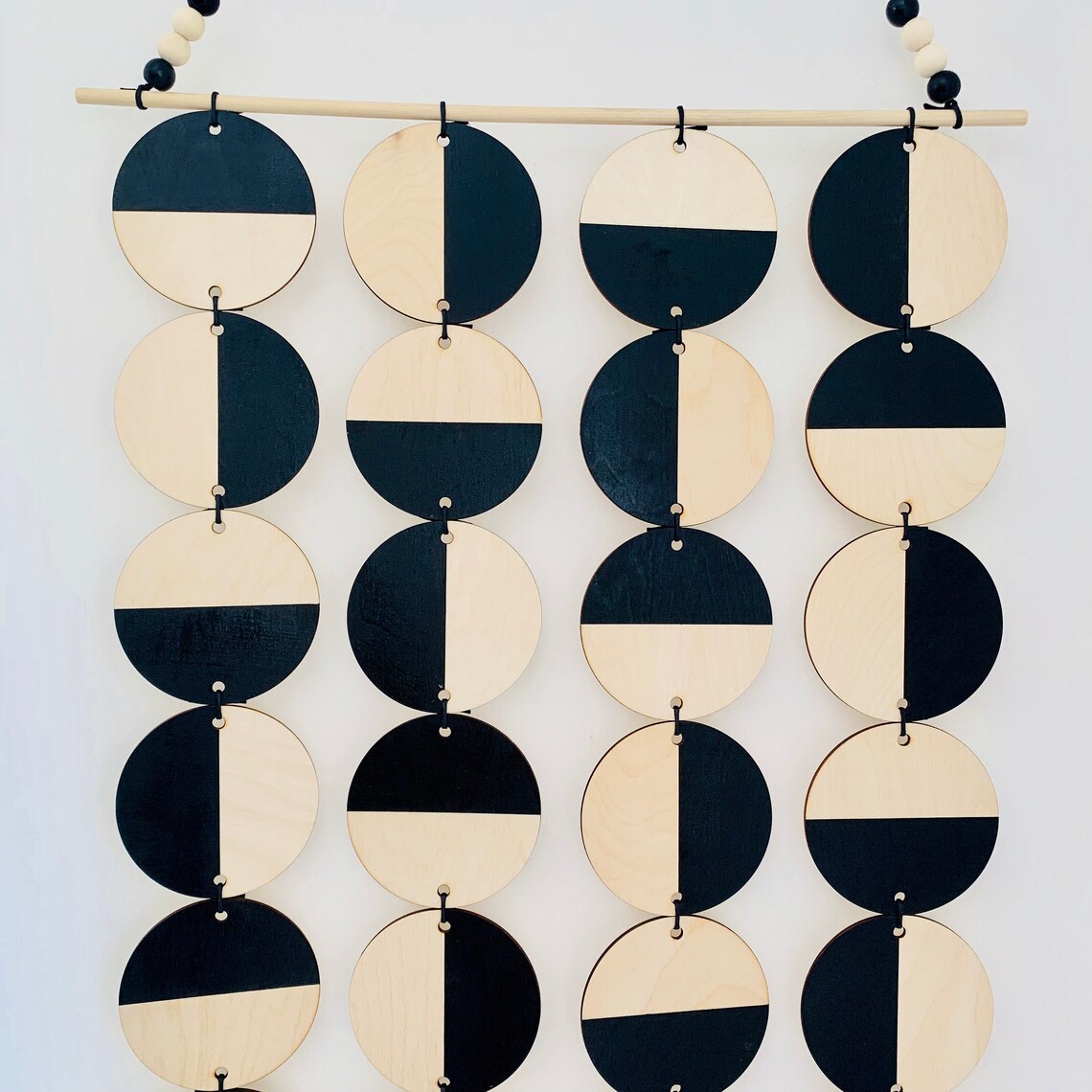 Extra Large Wall Hanging Black Wall Hanging Massive Wall Art Geometric ...