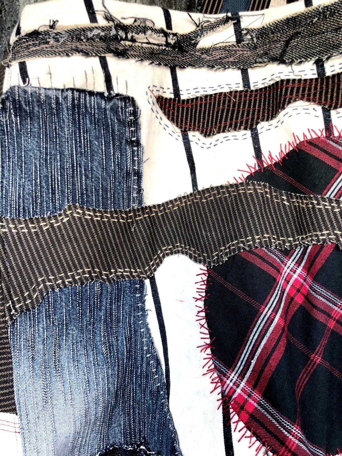 Vintage Denim Patchwork Bag - Etsy