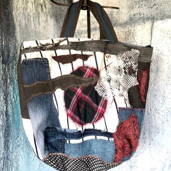 Denim Patchwork Etsy