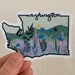 Cute Washington Sticker - Washington State Sticker - WA Nature Sticker ...