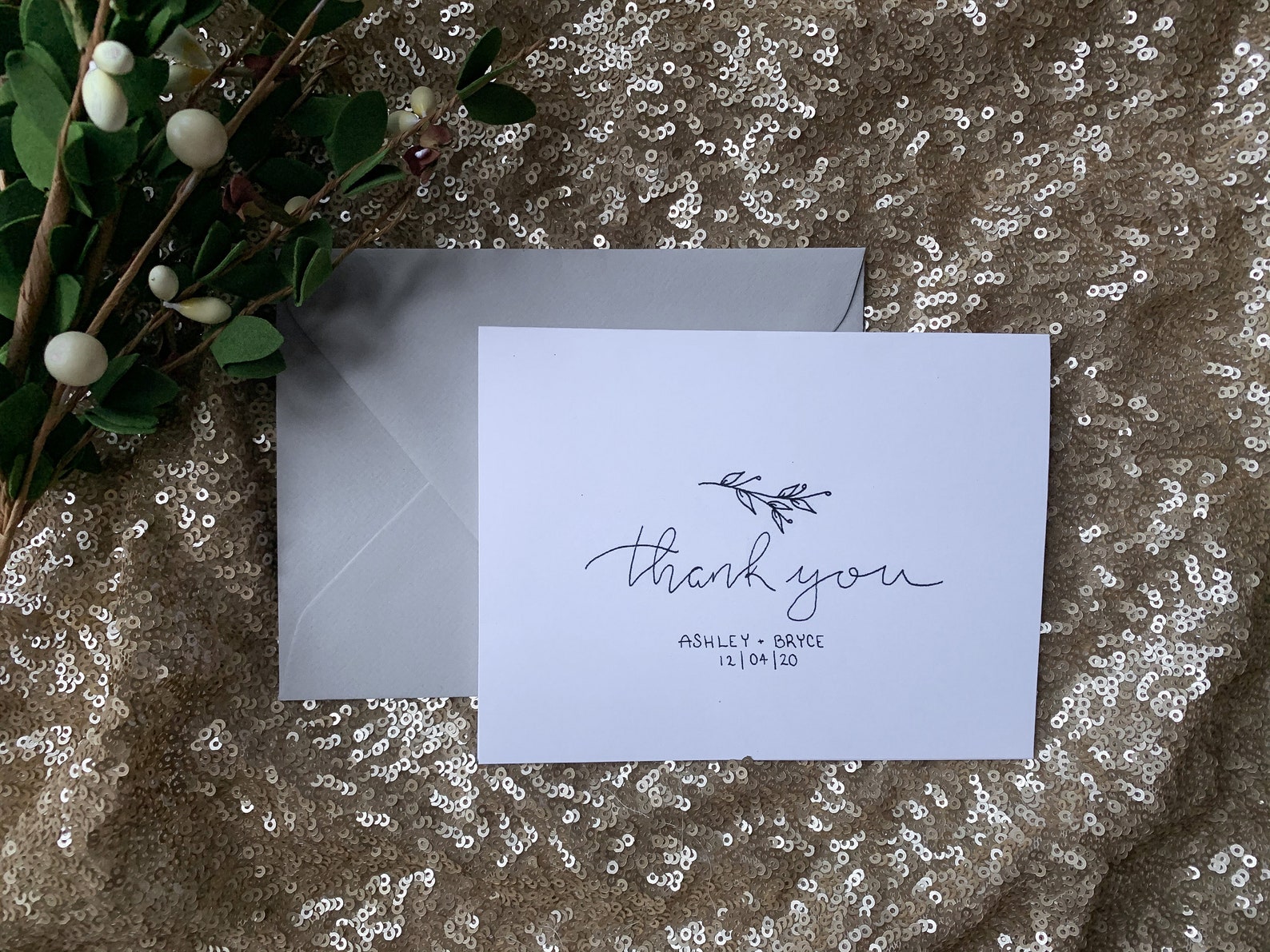 Personalized Thank You Cards for Weddings, Businesses, and Graduations ...