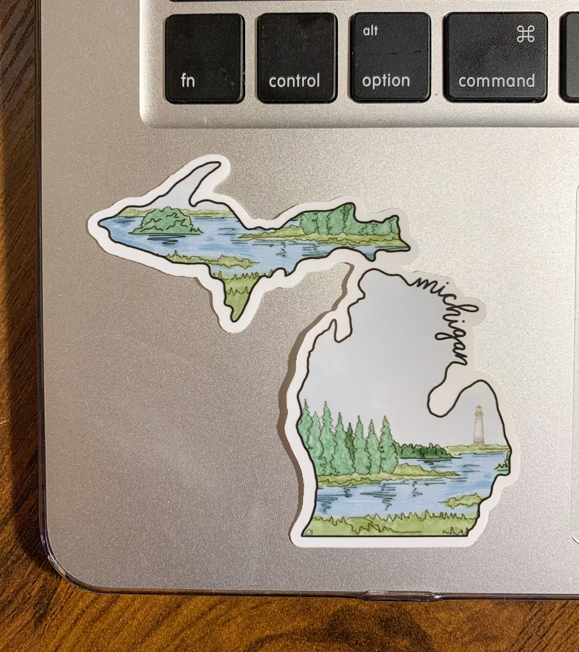 Cute Michigan Sticker - Waterproof Die Cut Michigan Nature Sticker ...