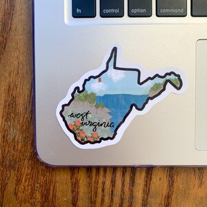 Cute West Virginia Sticker - Waterproof West Virginia State Sticker ...