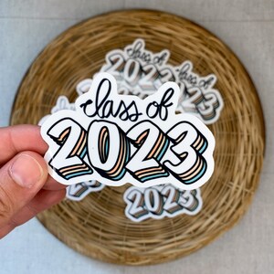 Waterproof Class of 2023 Sticker Gift for Laptop or Hydroflask- 2023 ...