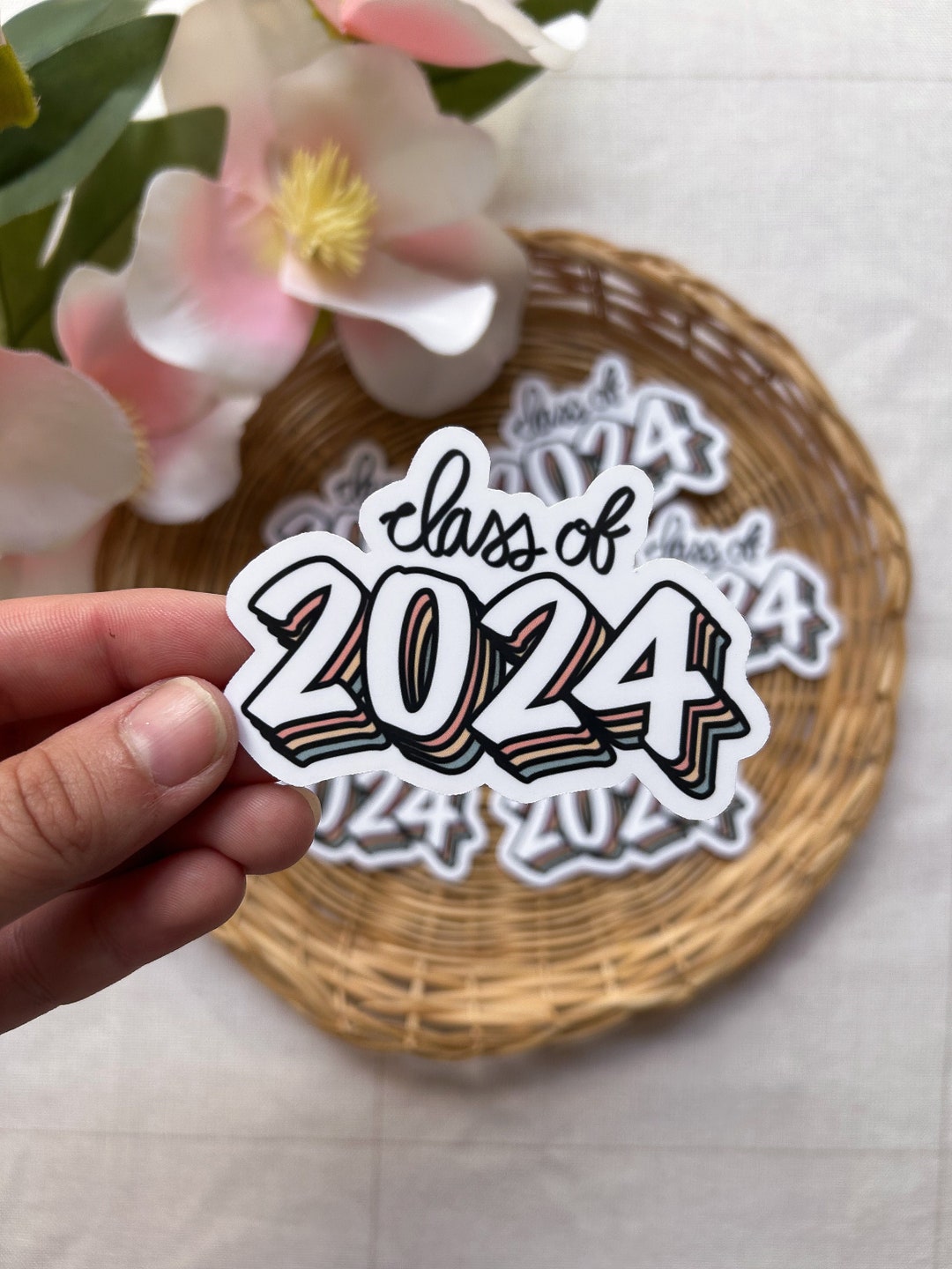 Waterproof Class of 2024 Sticker Gift for Laptop or Hydroflask- 2024 ...