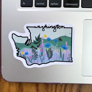 Cute Washington Sticker - Washington State Sticker - WA Nature Sticker ...