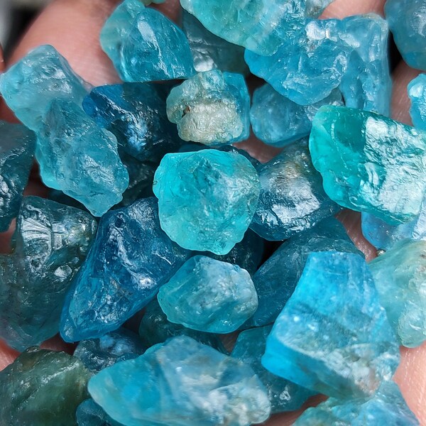 Raw Blue Gemstone - Etsy