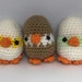 Little Peekaboo Egg Chick Crochet Amigurumi Plush keychain Option - Etsy