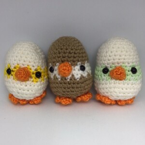 Little Peekaboo Egg Chick Crochet Amigurumi Plush keychain Option - Etsy