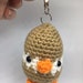 Little Peekaboo Egg Chick Crochet Amigurumi Plush keychain Option - Etsy
