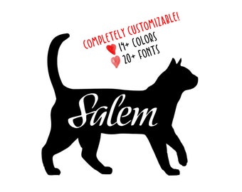 Cat Vinyl Decal - Etsy