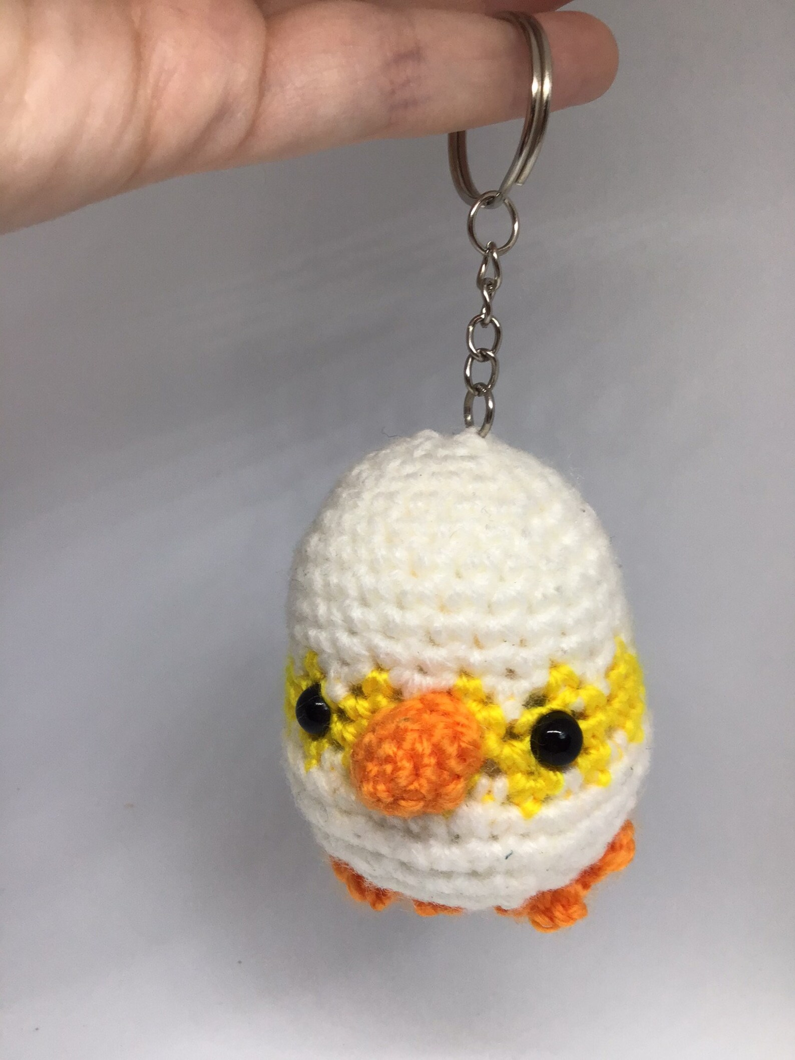Little Peekaboo Egg Chick Crochet Amigurumi Plush keychain | Etsy