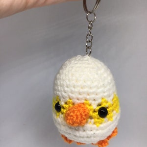 Little Peekaboo Egg Chick Crochet Amigurumi Plush keychain Option - Etsy