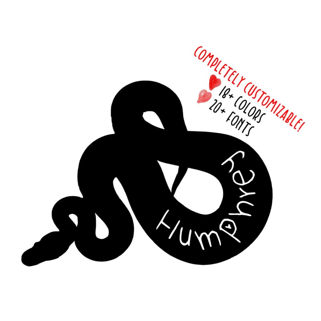 Customizable Name Ball Python Snake Vinyl Decal (READ DESCRIPTION) - Etsy