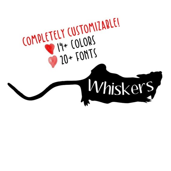 Customizable Name Mouse Vinyl Decal READ DESCRIPTION - Etsy