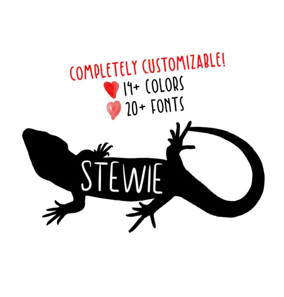 Customizable Name Skink Broadhead Vinyl Decal READ - Etsy