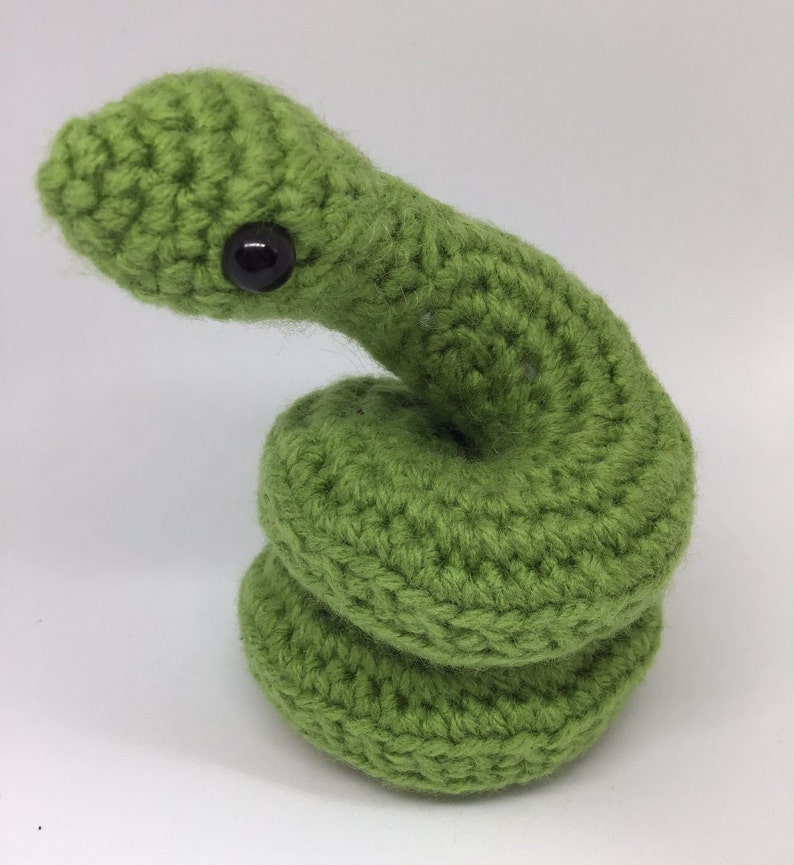 Swirly Snek Coiled Snake Handmade Crochet Amigurumi | Etsy