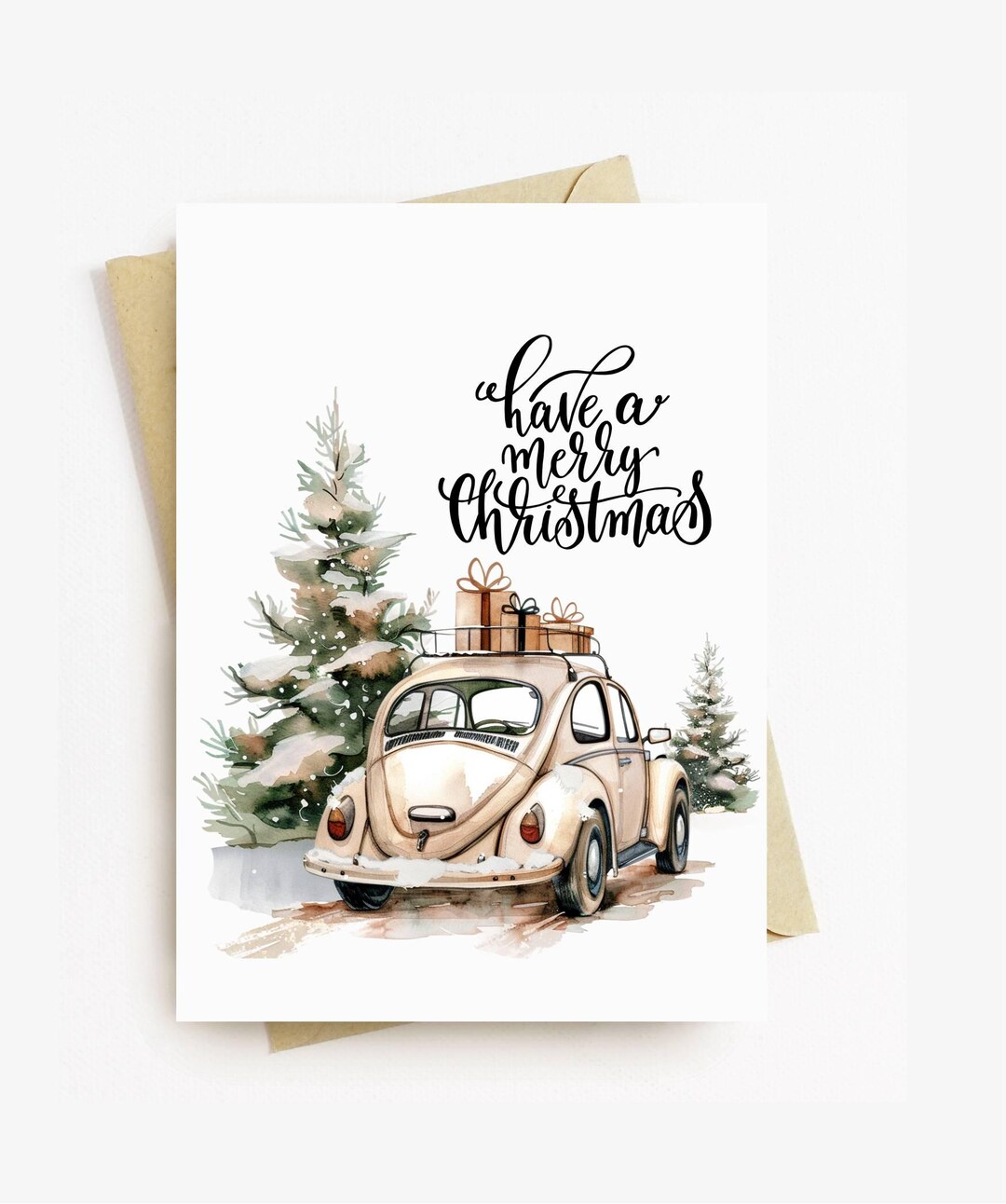 10 X Christmas Cards With Envelopes - 208 - Etsy