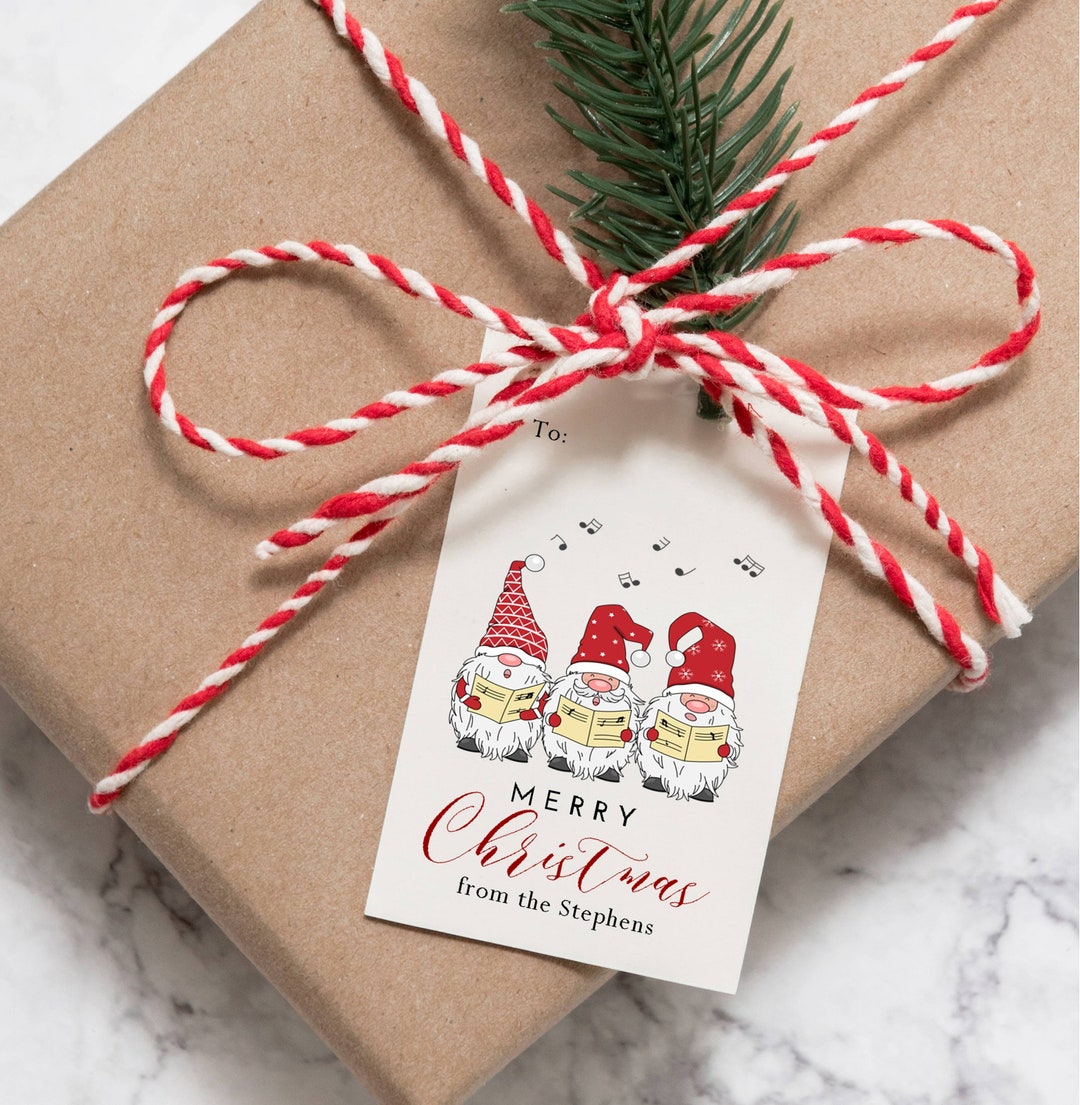 18 White Personalised Singing Gnomes twine/string Not Included - Etsy